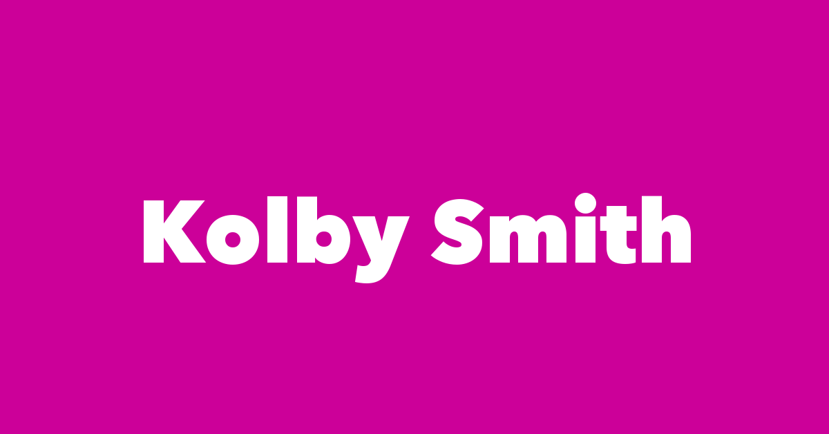Kolby Smith - Spouse, Children, Birthday & More