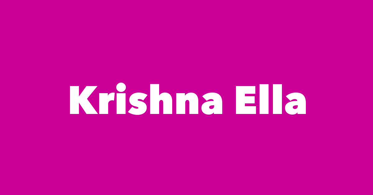 Krishna Ella - Spouse, Children, Birthday & More