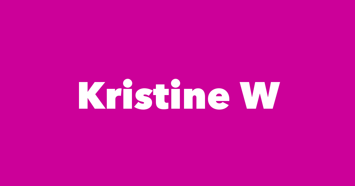 Kristine W - Spouse, Children, Birthday & More