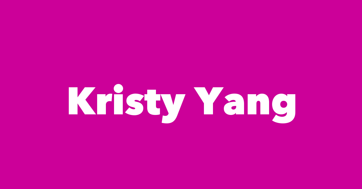 Kristy Yang - Spouse, Children, Birthday & More