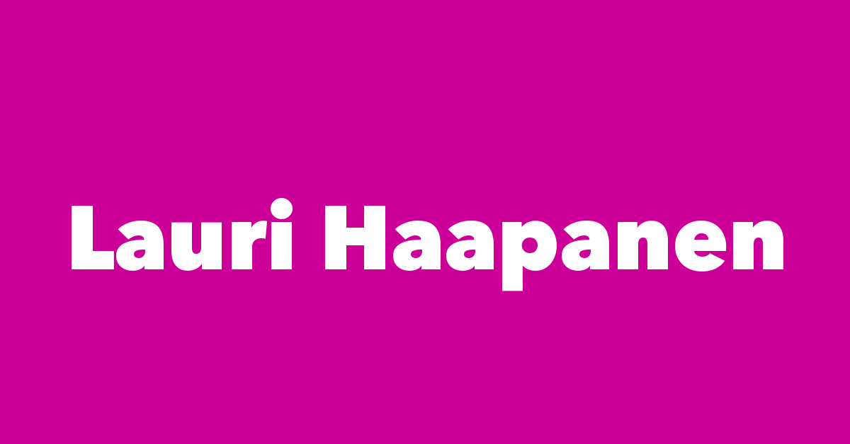 Lauri Haapanen - Spouse, Children, Birthday & More