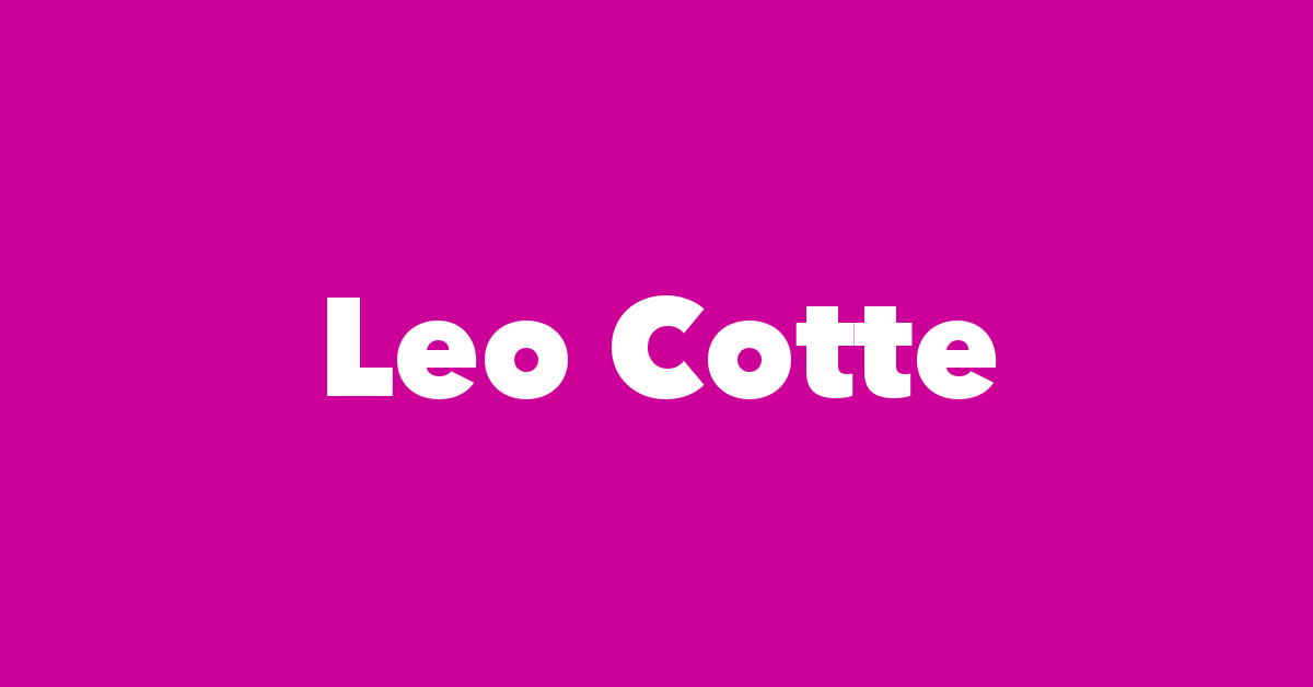 Leo Cotte - Spouse, Children, Birthday & More