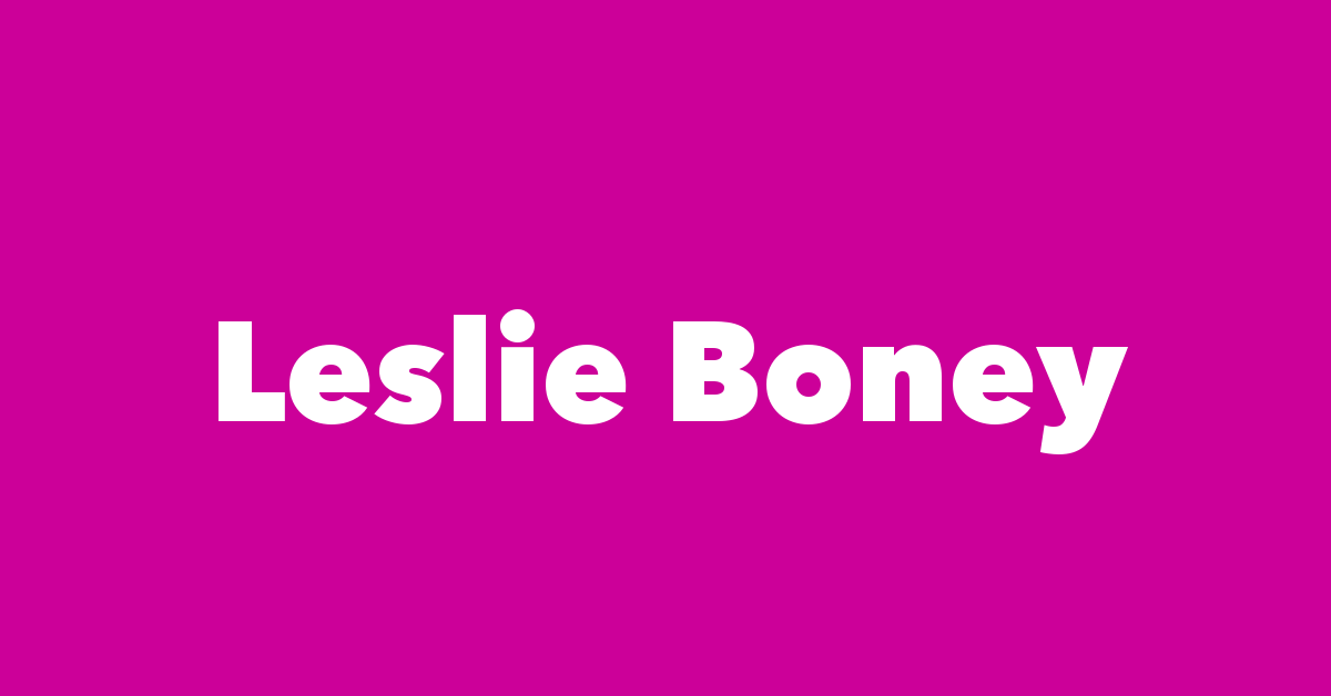 Leslie Boney - Spouse, Children, Birthday & More