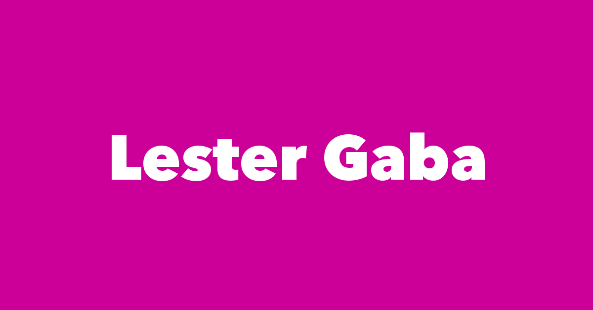 Lester Gaba - Spouse, Children, Birthday & More