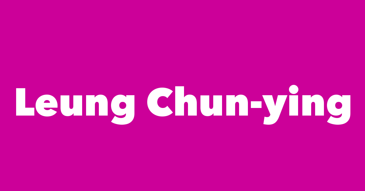 Leung Chun-ying - Spouse, Children, Birthday & More