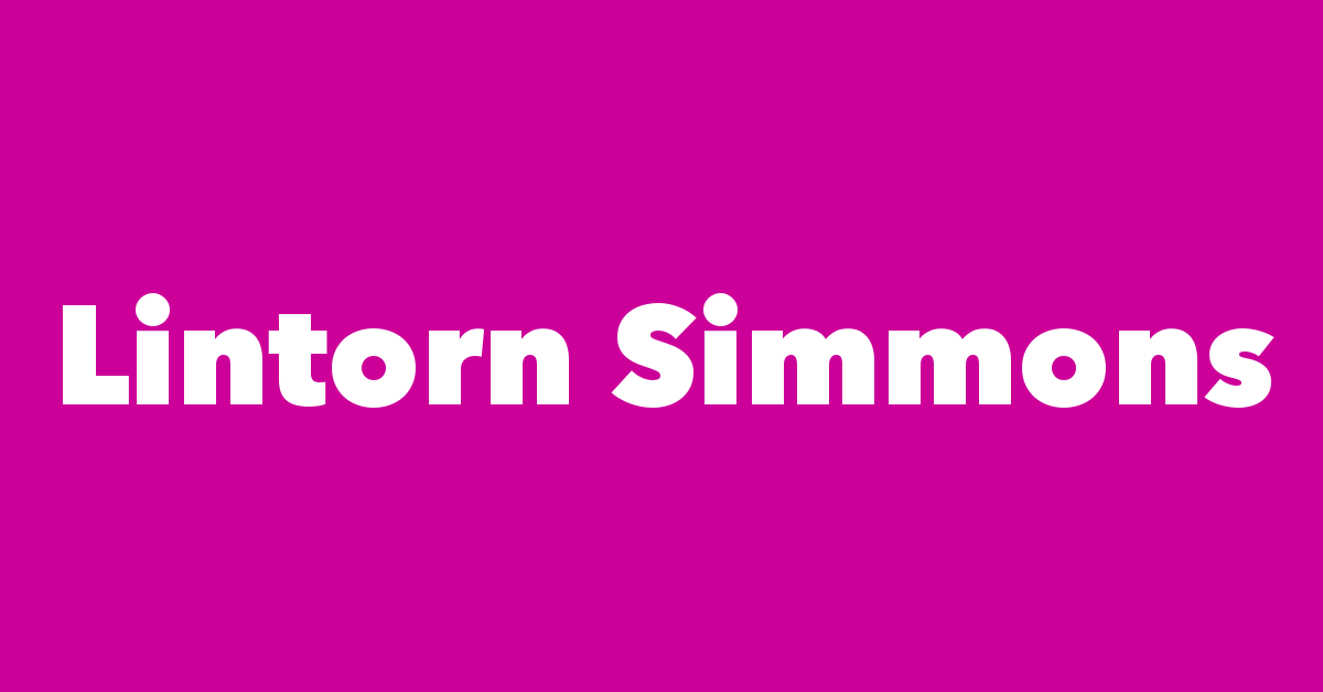 Lintorn Simmons - Spouse, Children, Birthday & More