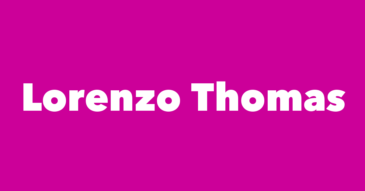 Lorenzo Thomas - Spouse, Children, Birthday & More