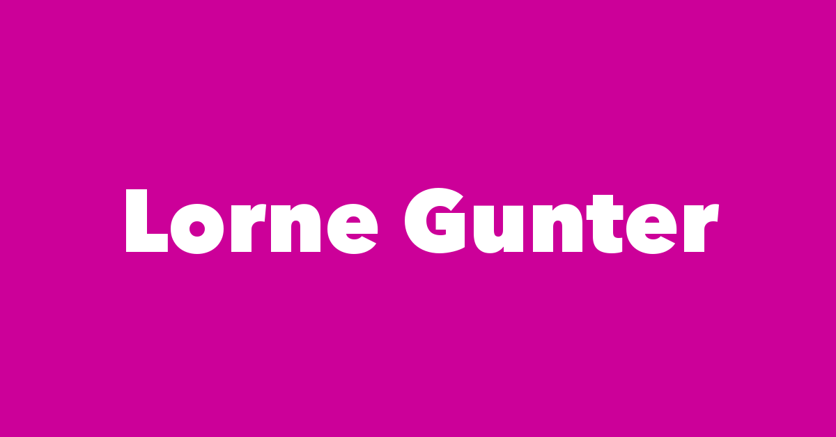 Lorne Gunter - Spouse, Children, Birthday & More