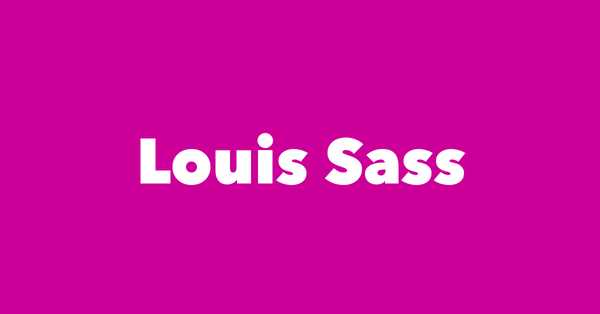 Louis Sass - Spouse, Children, Birthday & More
