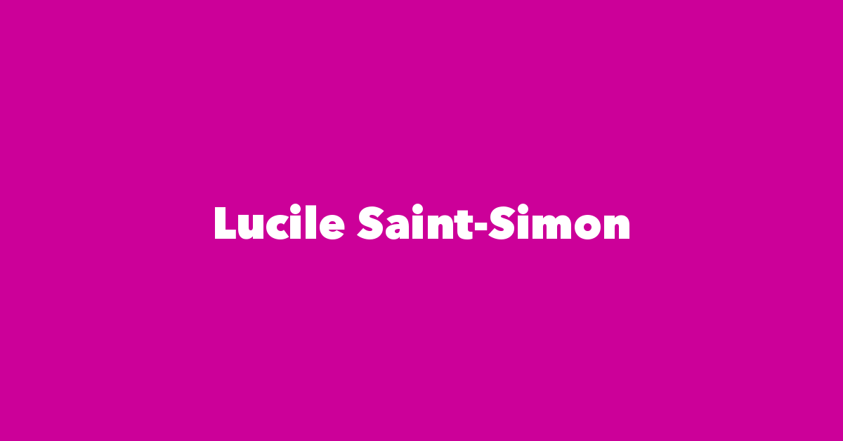 Lucile Saint-Simon - Spouse, Children, Birthday & More