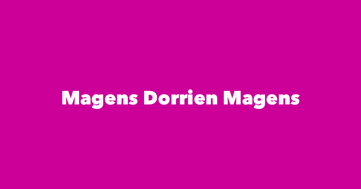 Magens Dorrien Magens - Spouse, Children, Birthday & More