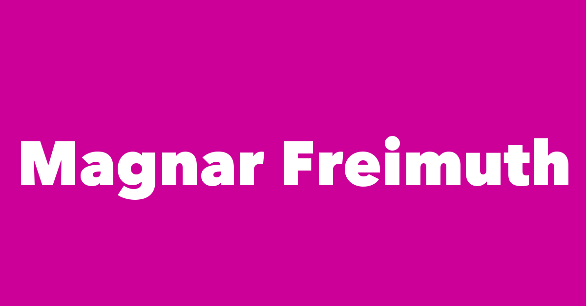 Magnar Freimuth - Spouse, Children, Birthday & More