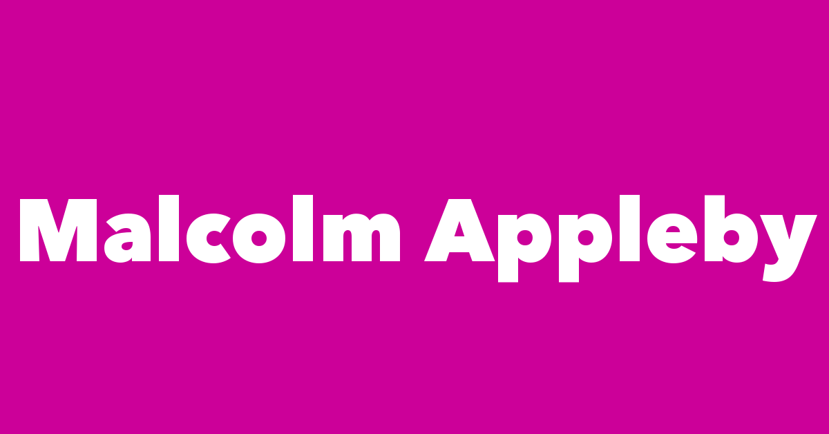 Malcolm Appleby - Spouse, Children, Birthday & More