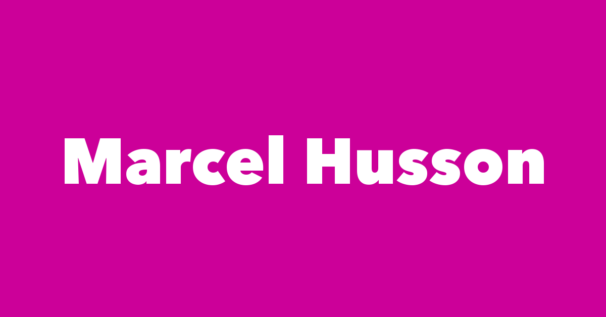 Marcel Husson - Spouse, Children, Birthday & More