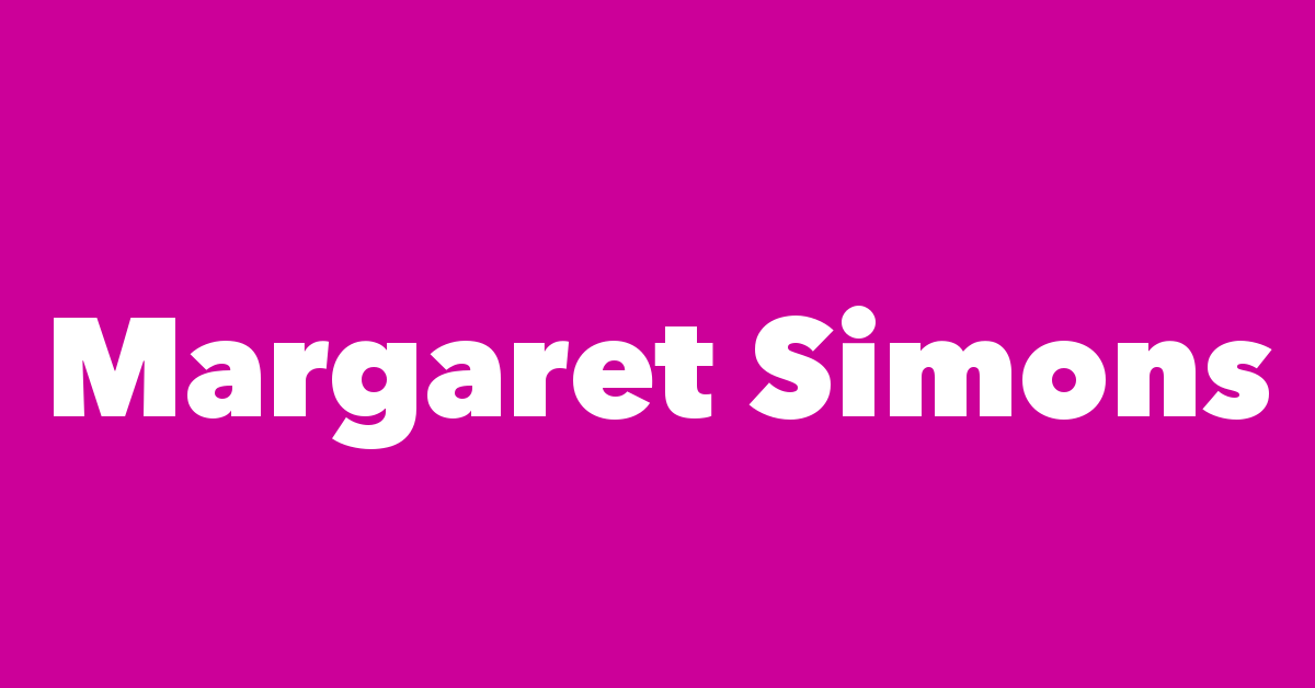 Margaret Simons - Spouse, Children, Birthday & More