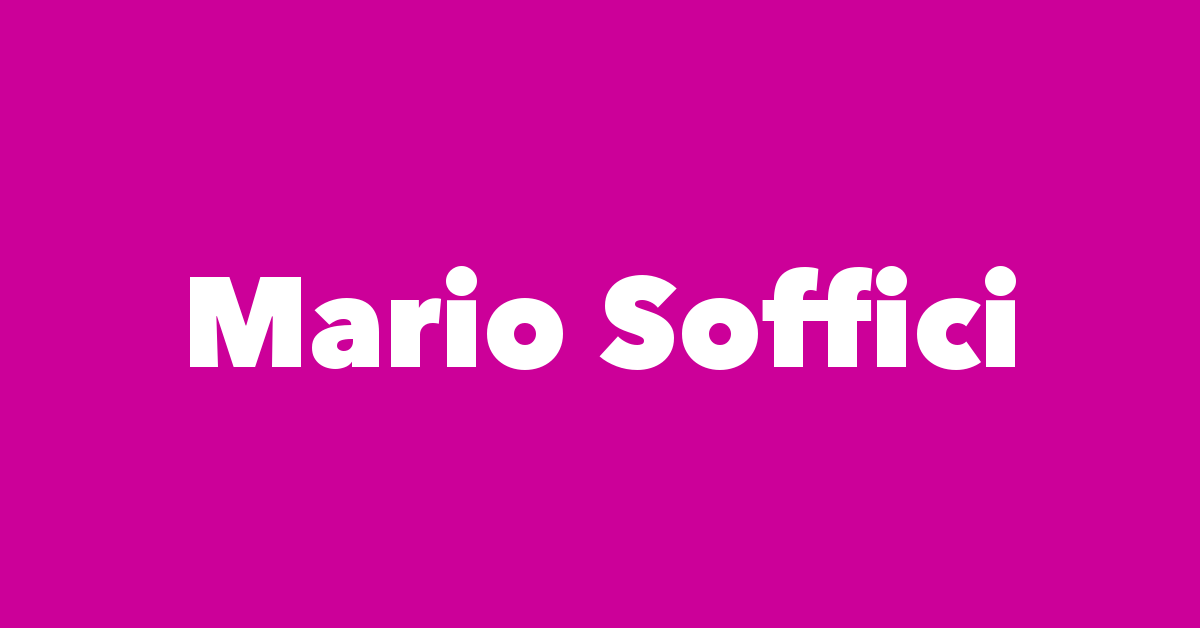 Mario Soffici - Spouse, Children, Birthday & More