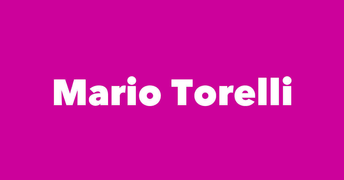 Mario Torelli - Spouse, Children, Birthday & More