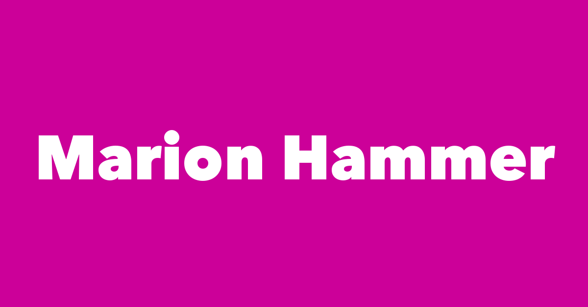 Marion Hammer - Spouse, Children, Birthday & More