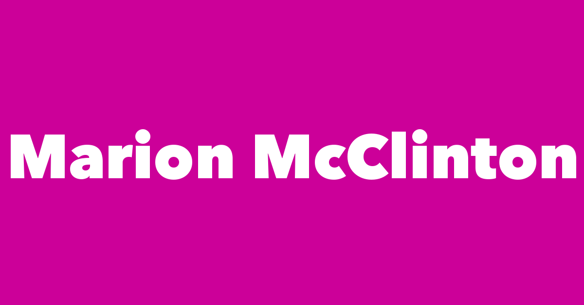 Marion McClinton - Spouse, Children, Birthday & More