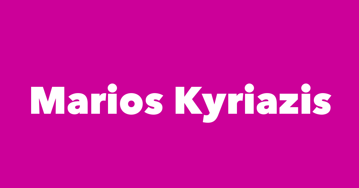 Marios Kyriazis - Spouse, Children, Birthday & More