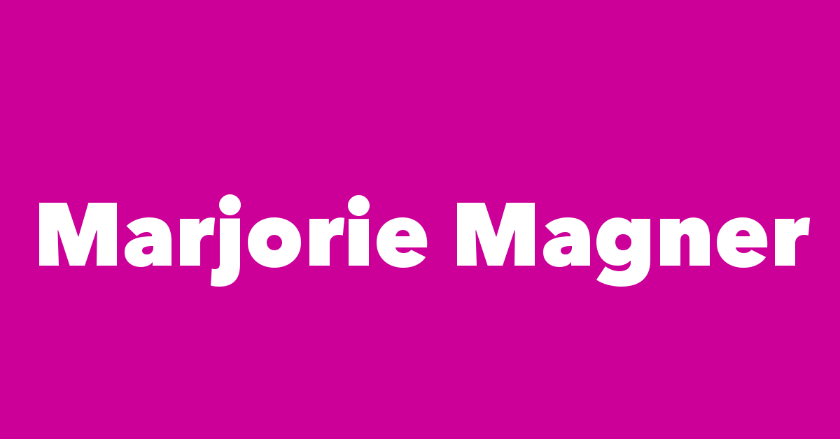 Marjorie Magner - Spouse, Children, Birthday & More