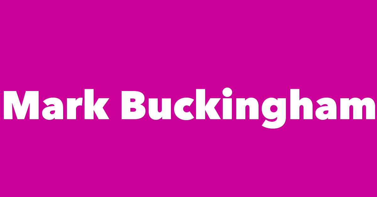 Mark Buckingham - Spouse, Children, Birthday & More