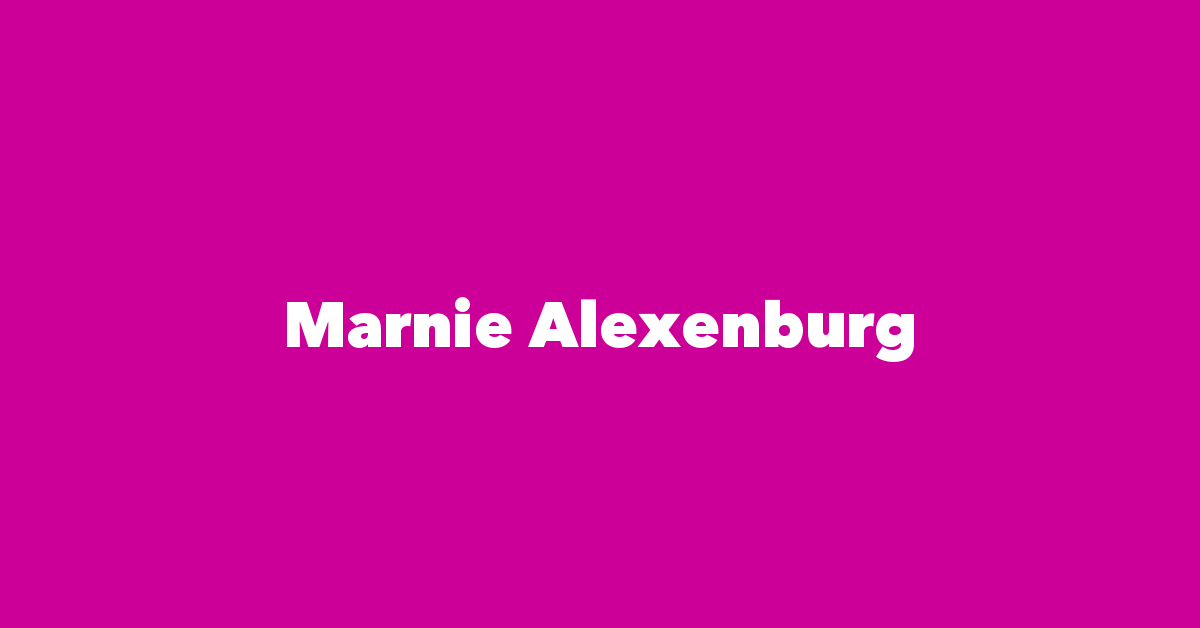Marnie Alexenburg - Spouse, Children, Birthday & More