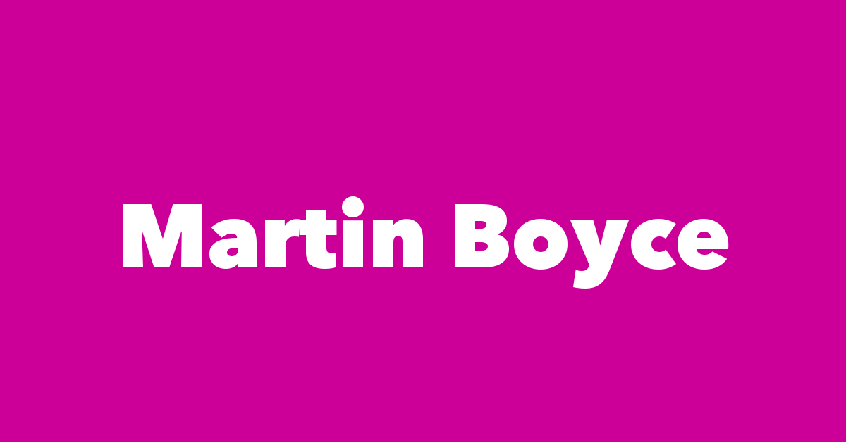 Martin Boyce - Spouse, Children, Birthday & More
