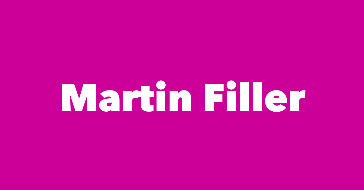 Martin Filler - Spouse, Children, Birthday & More