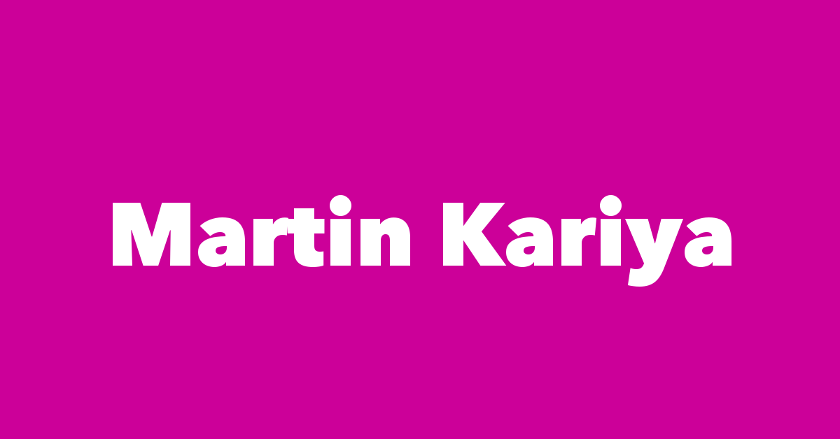 Martin Kariya - Spouse, Children, Birthday & More