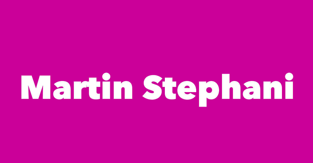 Martin Stephani - Spouse, Children, Birthday & More