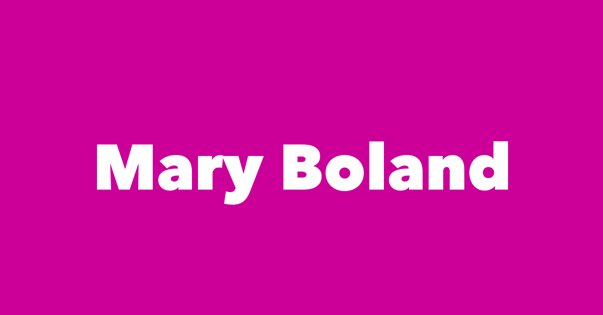 Mary Boland - Spouse, Children, Birthday & More