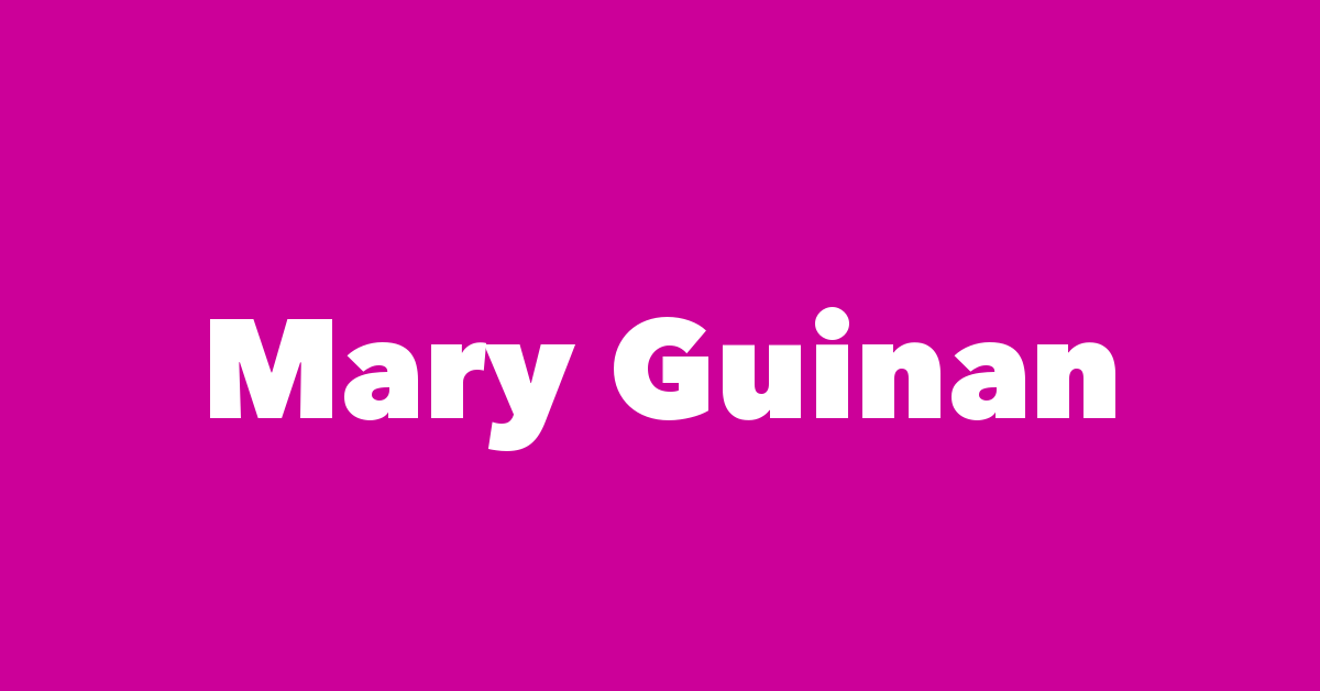 Mary Guinan - Spouse, Children, Birthday & More