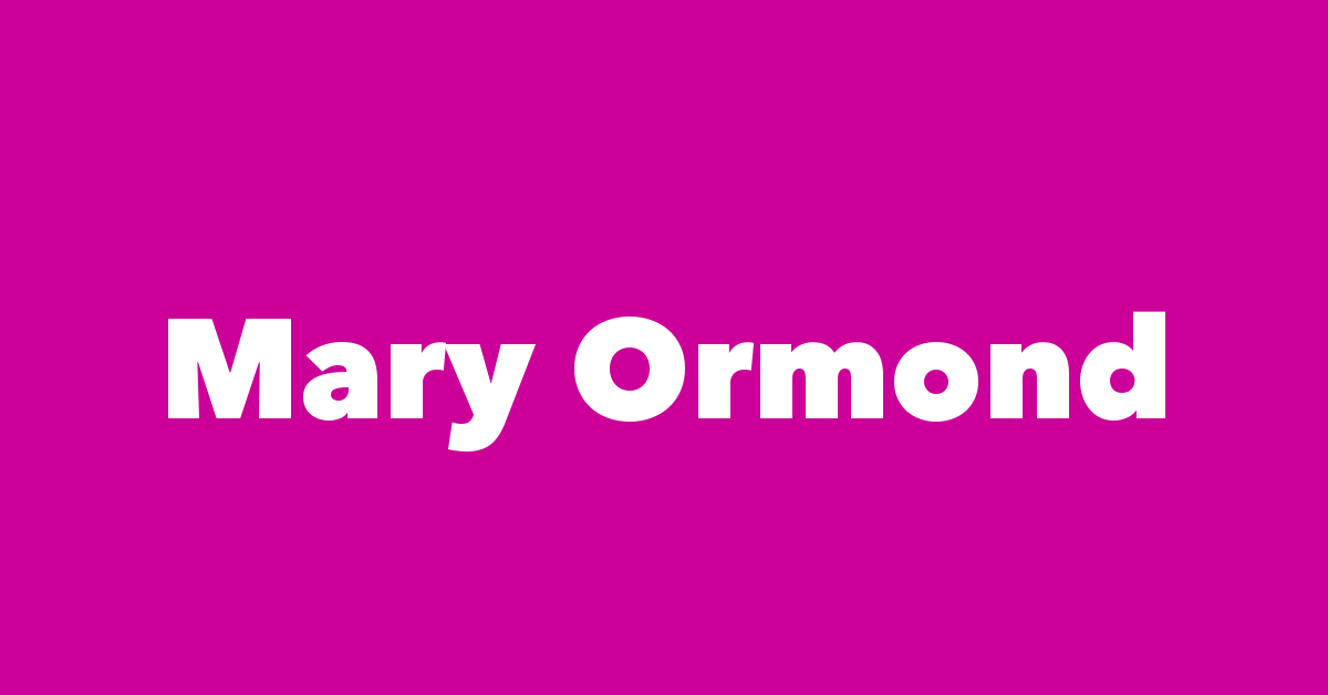 Mary Ormond - Spouse, Children, Birthday & More