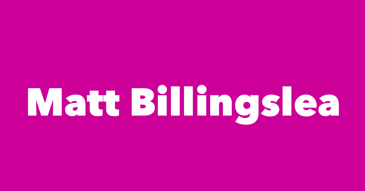 Matt Billingslea - Spouse, Children, Birthday & More