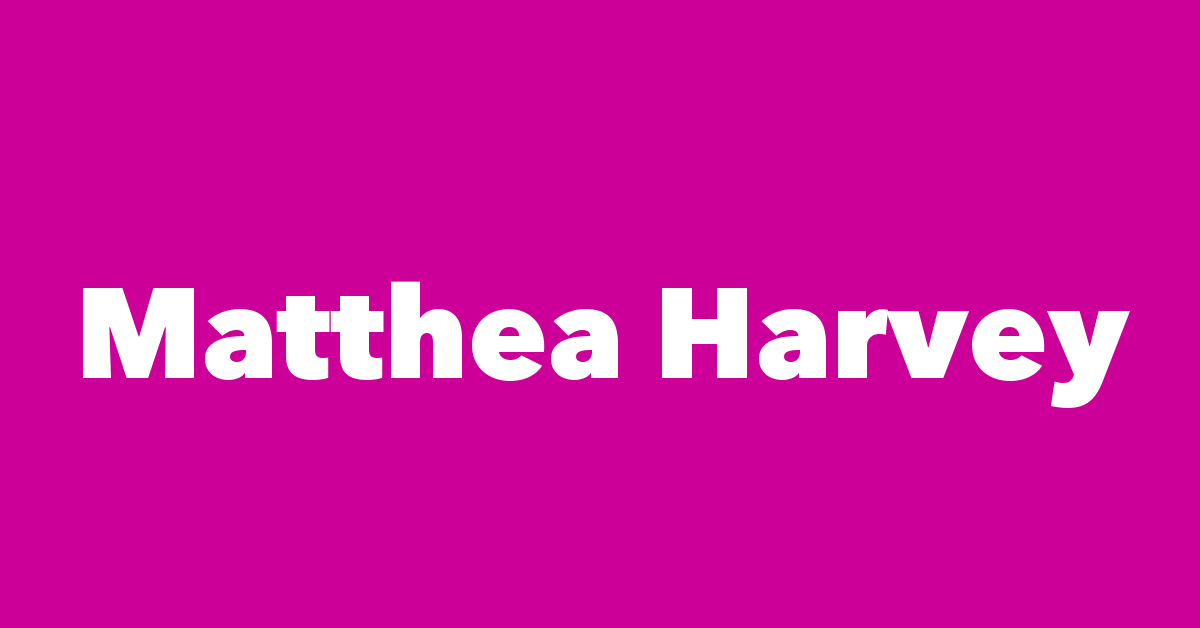 Matthea Harvey - Spouse, Children, Birthday & More