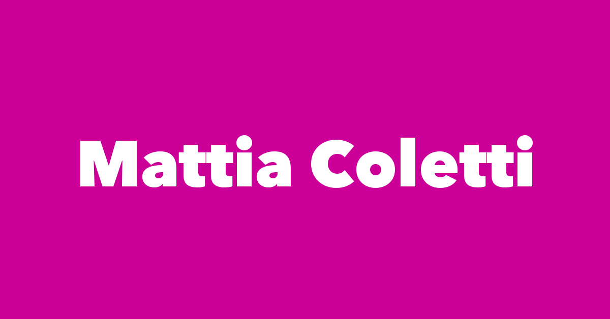Mattia Coletti - Spouse, Children, Birthday & More
