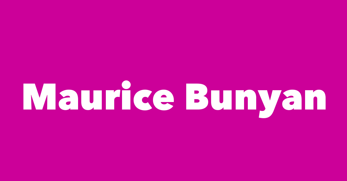 Maurice Bunyan - Spouse, Children, Birthday & More