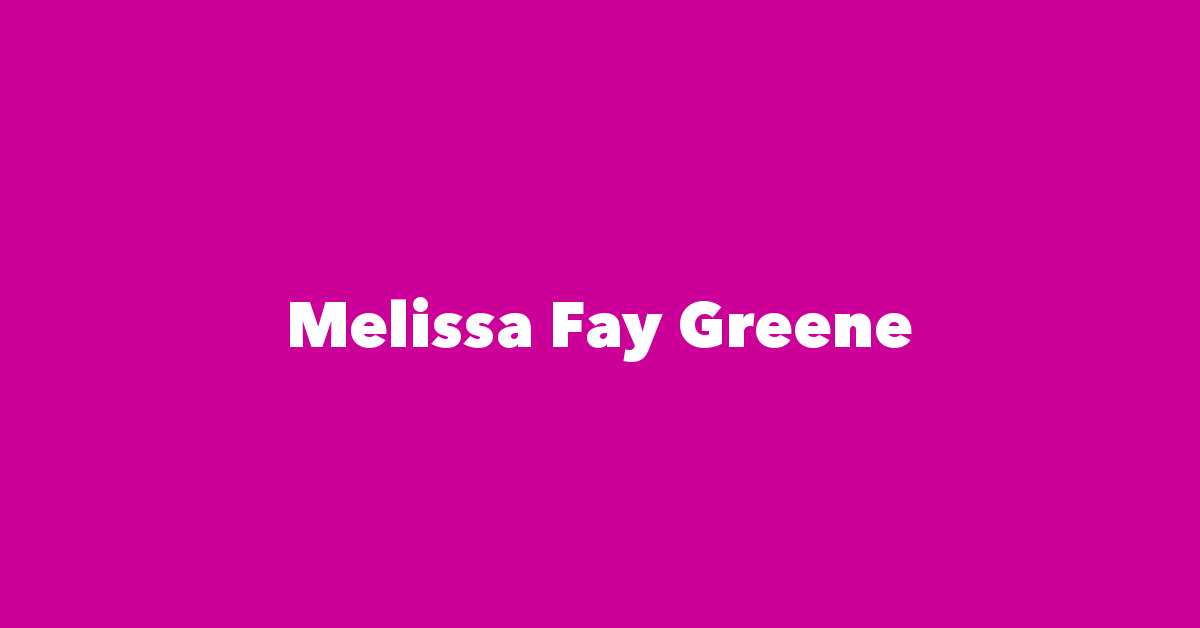 Melissa Fay Greene - Spouse, Children, Birthday & More