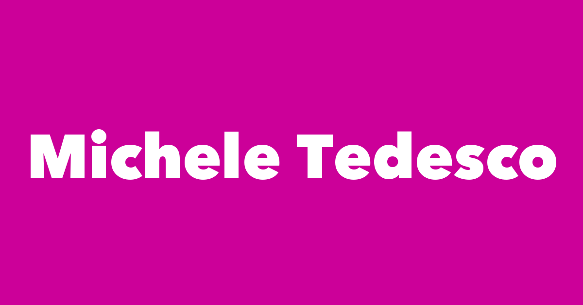 Michele Tedesco - Spouse, Children, Birthday & More