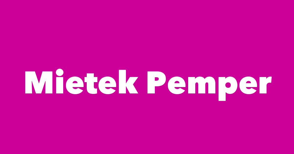 Mietek Pemper - Spouse, Children, Birthday & More