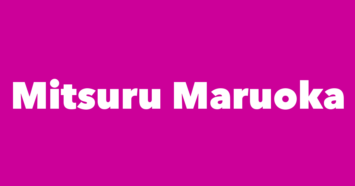 Mitsuru Maruoka - Spouse, Children, Birthday & More