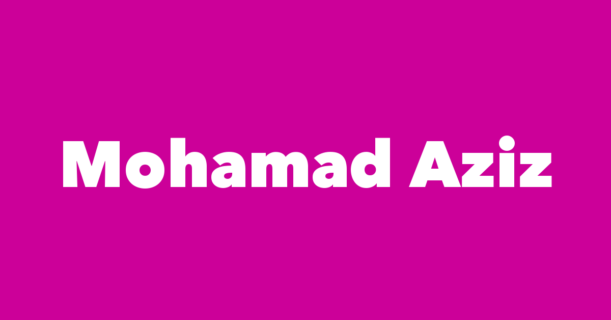 Mohamad Aziz - Spouse, Children, Birthday & More