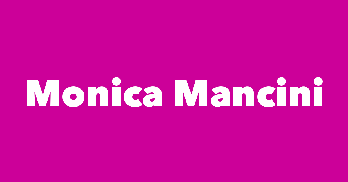 Monica Mancini - Spouse, Children, Birthday & More