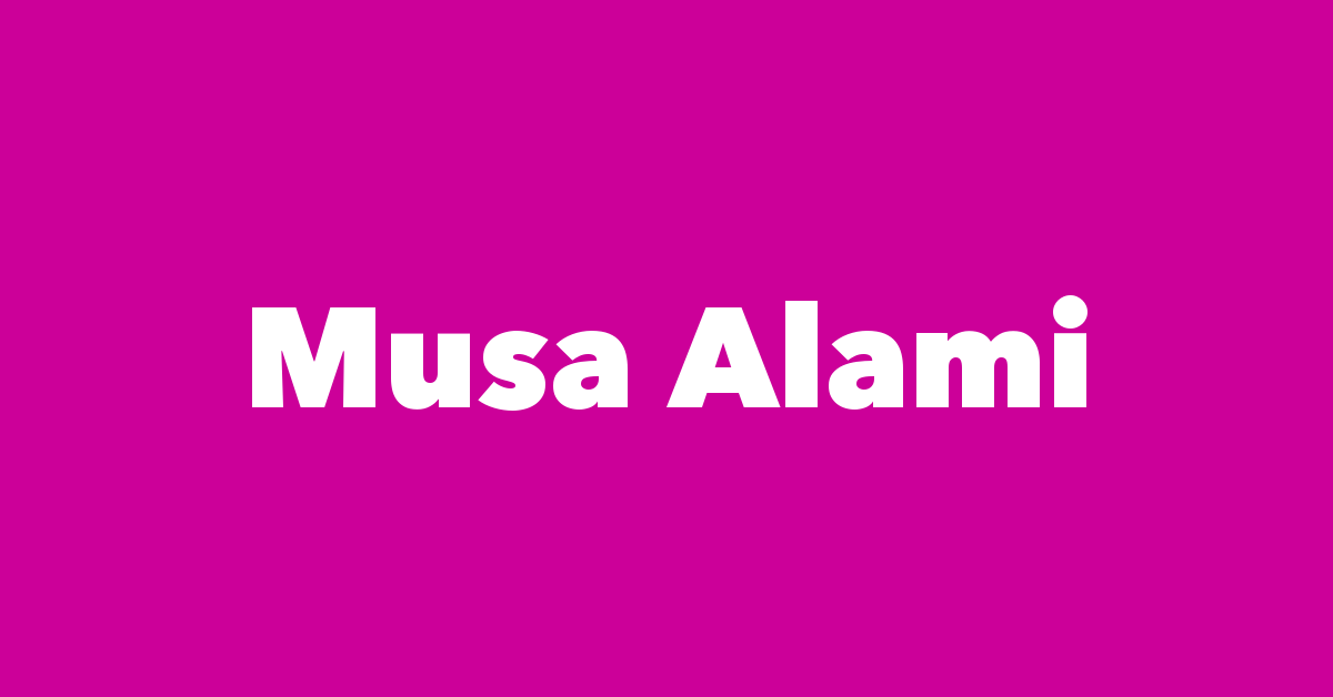 Musa Alami - Spouse, Children, Birthday & More