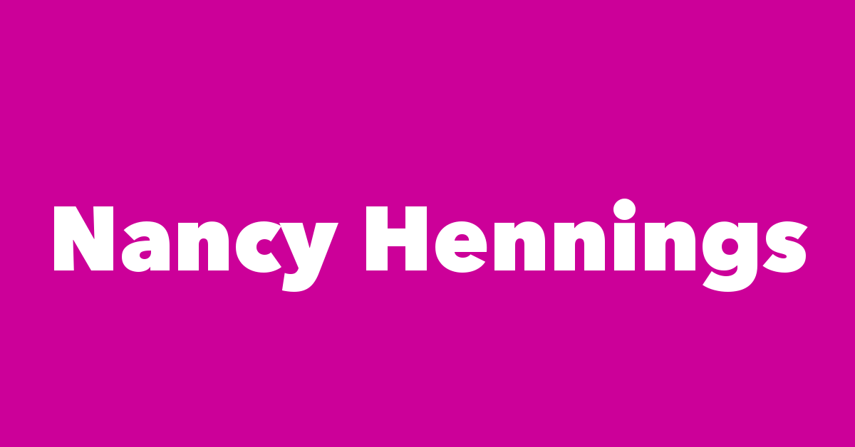 Nancy Hennings - Spouse, Children, Birthday & More