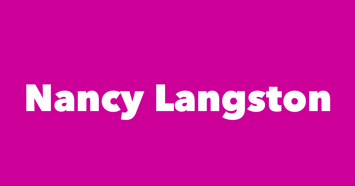 Nancy Langston - Spouse, Children, Birthday & More