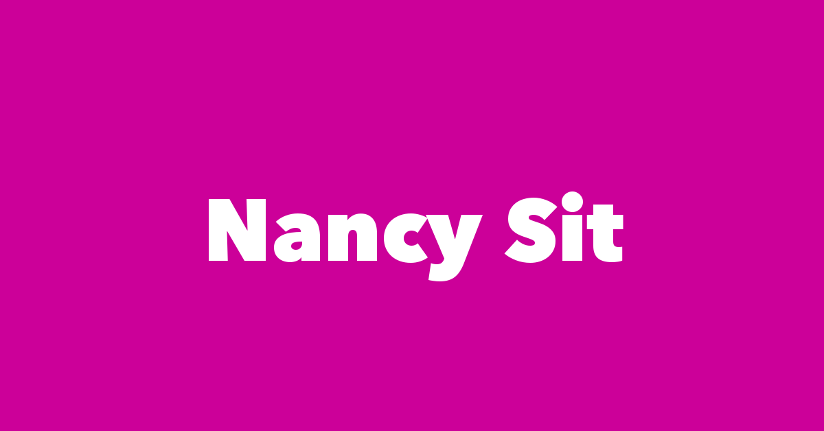 Nancy Sit - Spouse, Children, Birthday & More