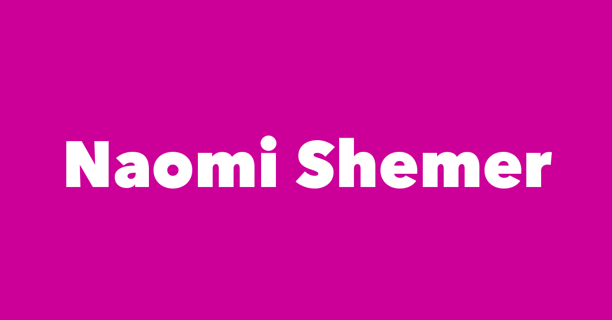 Naomi Shemer - Spouse, Children, Birthday & More
