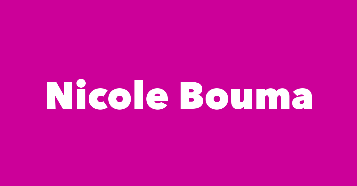 Nicole Bouma - Spouse, Children, Birthday & More